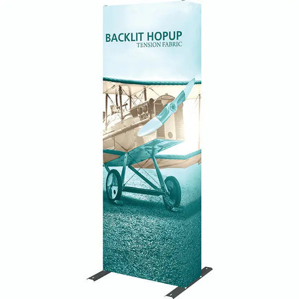 Hopup Back Lit Tension Fabric Displays and Towers | Lighted Tower Display – Orbus Displays