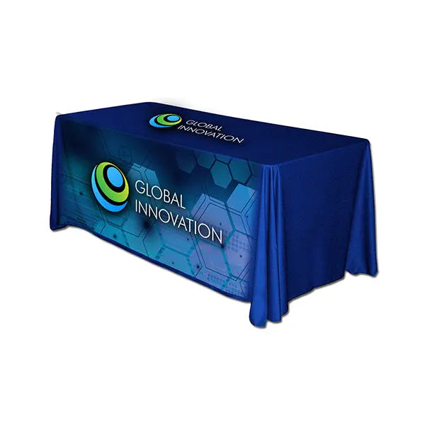 Printed Tradeshow and Event Table Covers 6' & 8' | Custom Table Covers ...