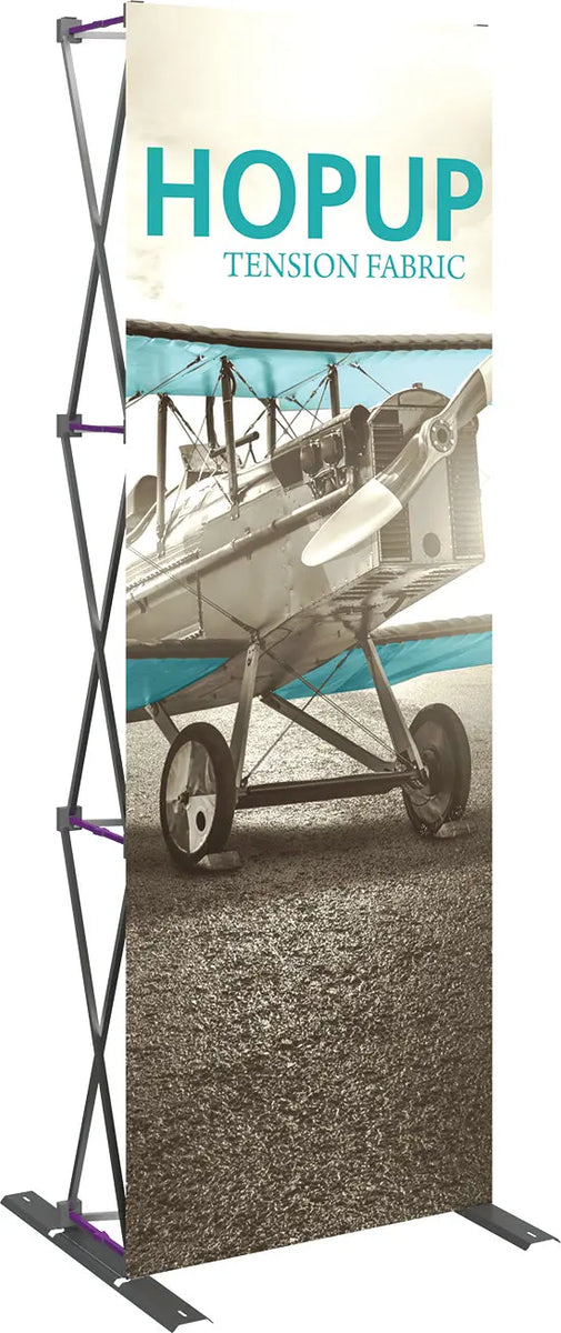 HopUp 2.5' 1x3 Tower Display Fabric Graphics Orbus Displays