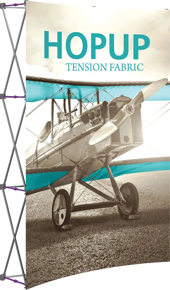 Orbus 5' Wide Hop Up Curved Front Fabric Tower Display – Orbus Displays