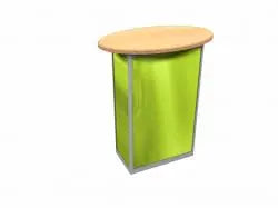Orbus Linear Small Oval Display Table | portable trade show tables ...