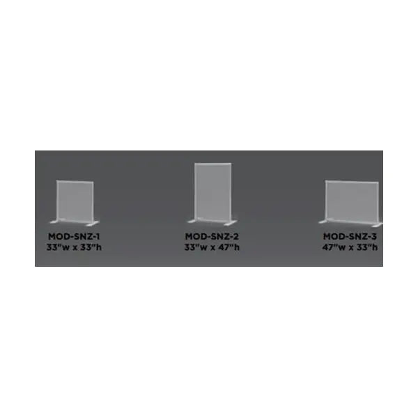 Freestanding Counter Height Sneeze Guards and Barriers | Covid-19 ...