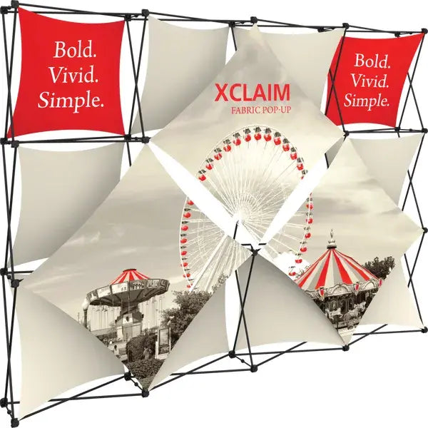 XCLAIM 10FT FABRIC POPUP DISPLAY KIT 05 – Orbus Displays
