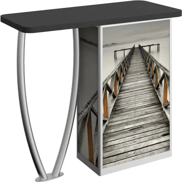 Tusk-Leg Orbus Linear Large Rectangular Display Tables for trade show ...