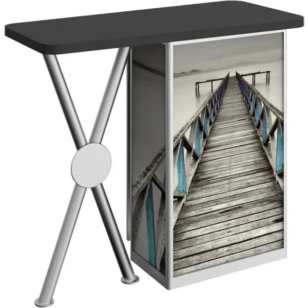 X-Leg Orbus Linear Large Rectangular Display Tables for trade show ...