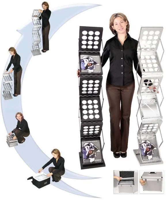 Orbus Collapsible Literature Racks for trade shows – Orbus Displays